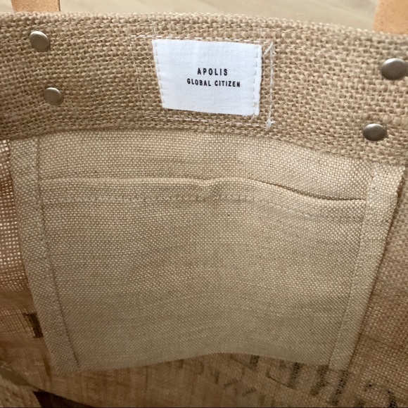 Frame Denim | Bags | Apolis Frame Greenwich Ct Canvas Leather Tote Nwt ...